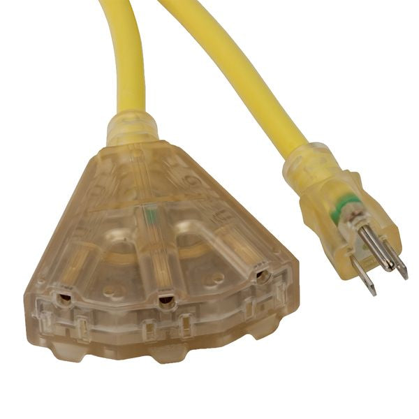 SL-748L: 100' Extension Cord w/Lighted End & 3 Ou...